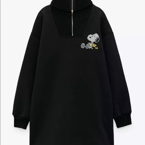 Peanuts | Dresses | Zara Snoopy Peanuts Sweaters Limeted Edition Size L ...